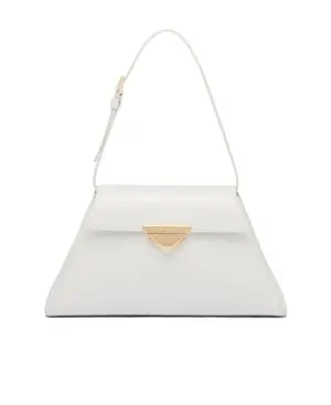Prada Triangle Logo Foldover Top Shoulder Bag