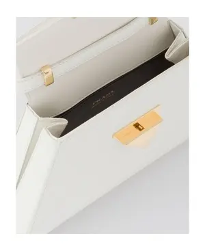 Prada Triangle Logo Foldover Top Shoulder Bag