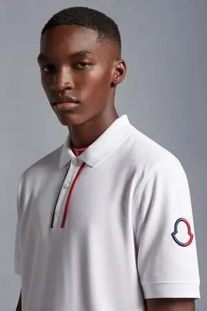 Moncler Tricolour Polo Shirt