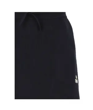 Isabel Marant Étoile Amaline Knitted Drawstring Mini Skirt - Black