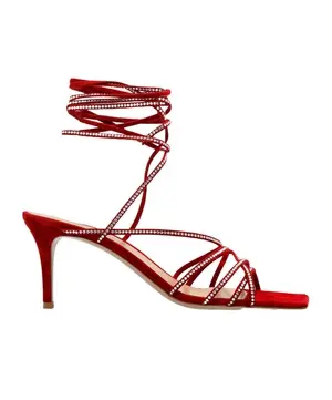 GIANVITO ROSSI Embellished Tie Fastening Sandals