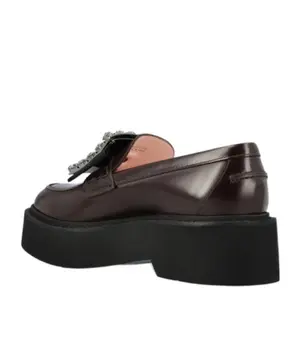 ROGER VIVIER Embellished Platform Loafers - Black