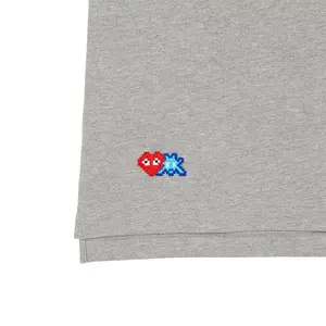 Play Comme Des Garcon Logo-appliqué Cotton Polo Shirt