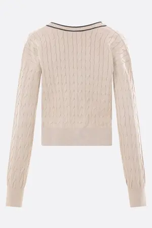 Brunello Cucinelli Cable-knit V-neck Jumper