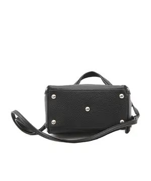 ZANELLATO Studded Top Handle Shoulder Bag - Black