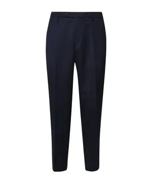 MICHAEL COAL Tailored Zip Closure Pants - Navy