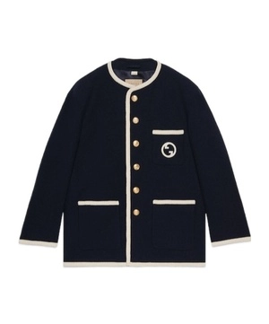 Gucci Chlorophyll Formula Embroidered Tweed Jacket