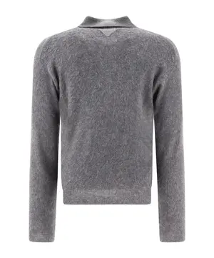 Prada Cashmere And Silk Polo Sweater