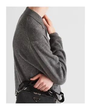 Prada Cashmere And Silk Polo Sweater