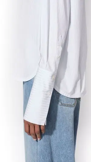 Alaïa Ruched Long-sleeve Shirt