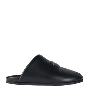 Givenchy Logo Patch Slippers - Black