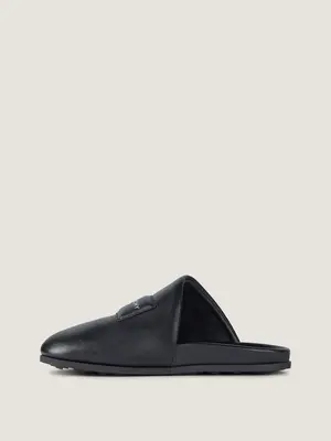 Givenchy Logo Patch Slippers - Black