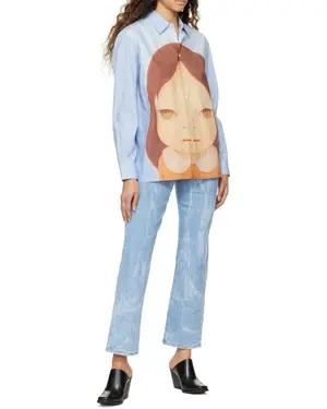 Stella McCartney Square-toe Slip-on Mules With Logo Heel Detail