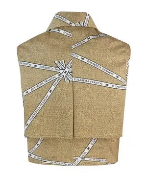 Elisabetta Franchi Sleeveless Shirt With Logo Print