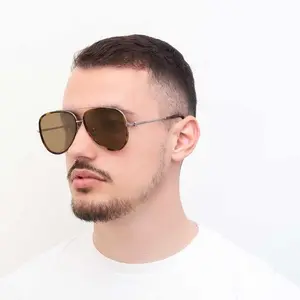 Alexander McQueen Aviator Sunglasses - Green