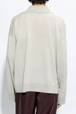 Bottega Veneta Embroidered Knitted Polo Shirt