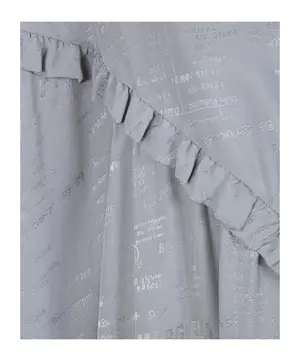 MAISON MARGIELA V-neck Midi Dress With Long Sleeves And Button Closure