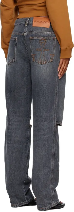 J.W.ANDERSON Jw Anderson Cut-out Detailed Denim Jeans