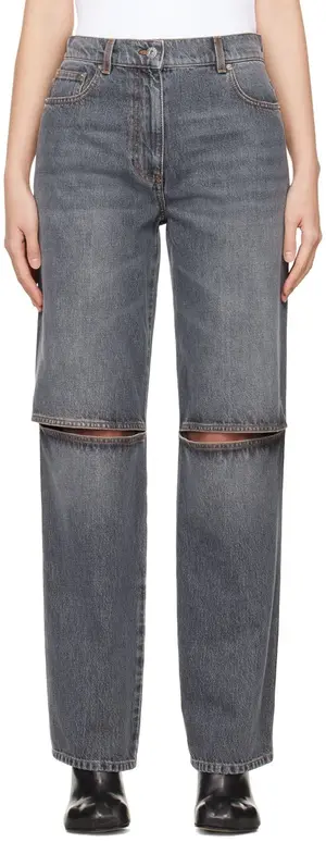 J.W.ANDERSON Jw Anderson Cut-out Detailed Denim Jeans