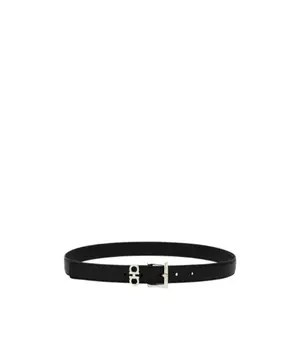 FERRAGAMO Gancini Buckle Belt - Black