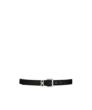 FERRAGAMO Gancini Buckle Belt - Black
