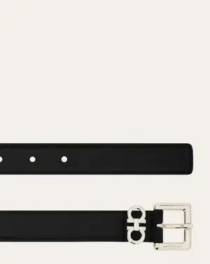 FERRAGAMO Gancini Buckle Belt - Black