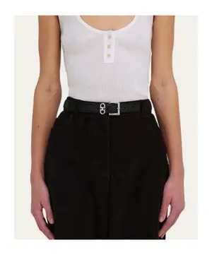 FERRAGAMO Gancini Buckle Belt - Black