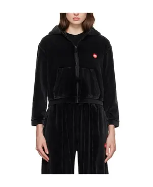 Alexander Wang Full Zip Velvet Hoodie