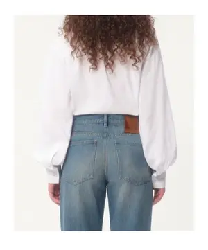 Valentino Garavani Embroidered Ruffle Blouse