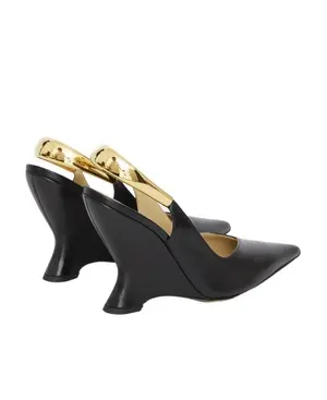 Bottega Veneta Pointed-toe Slingback Pumps - Black