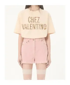Valentino Garavani Chez Floral Embroidered T-shirt - Birch