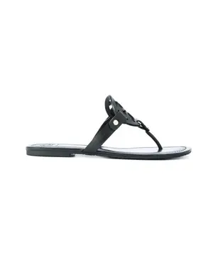 Tory Burch Miller Flat Sandals - Black