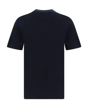 Brunello Cucinelli Logo Printed Crewneck T-shirt - No