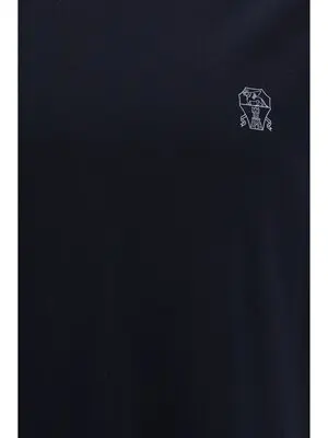 Brunello Cucinelli Logo Printed Crewneck T-shirt - No