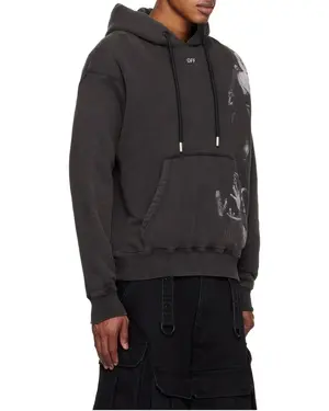 Off-White Blurred Mary Skate Drawstring Hoodie
