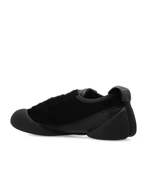 Alexander McQueen Round Toe Low Top Sneakers - Black
