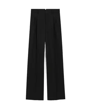 AMI Paris Straight Leg Trousers With Logo Belt Detail