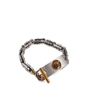 Versace Medusa Plaque Chain Bracelet - Silver  Gold