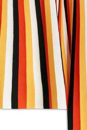 Chloé Off-the-shoulder Striped Fine Knit Top