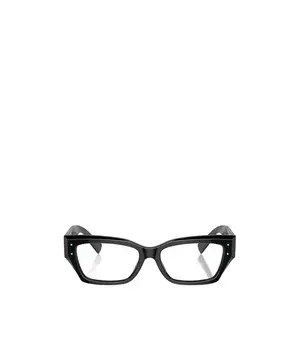 Dolce & Gabbana Rectangular Frame Eyeglasses - Black