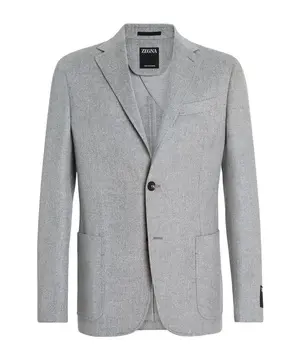 Zegna Oasi Cashmere Suit Jacket - Gray