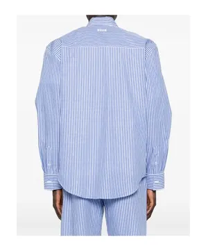 MSGM Striped Logo Shirt