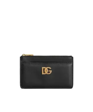 Dolce & Gabbana Dolce Gabbana Dg Logo Plaque Card Holder - Black