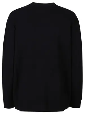 Max Mara Plata Logo Embellished Crewneck Jumper