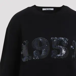 Max Mara Plata Logo Embellished Crewneck Jumper