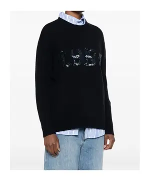 Max Mara Plata Logo Embellished Crewneck Jumper