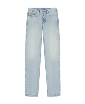 DIESEL® Logo Patch Straight Leg Jeans