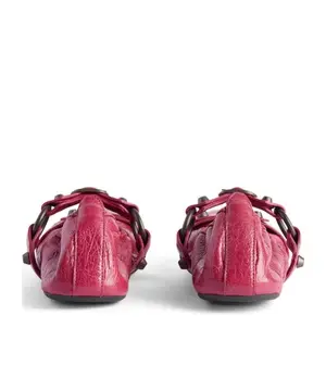 Balenciaga Buckle Detailed Flat - Red