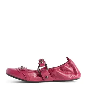 Balenciaga Buckle Detailed Flat - Red