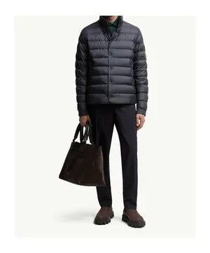Moncler Lyco High-neck Quilted Jacket - Blue